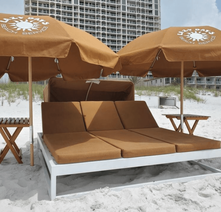 Luxury Day Bed - Lazy Days Beach Service